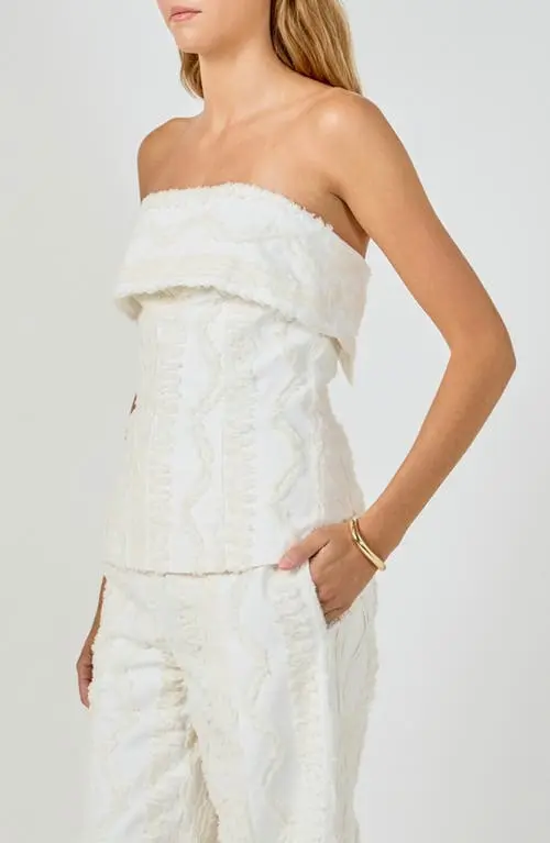 Endless Rose Strapless Embroidered Top