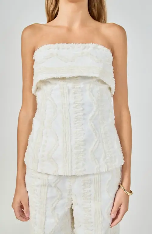 Endless Rose Strapless Embroidered Top