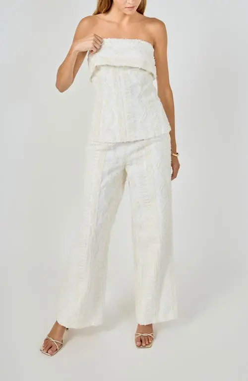 Endless Rose Strapless Embroidered Top