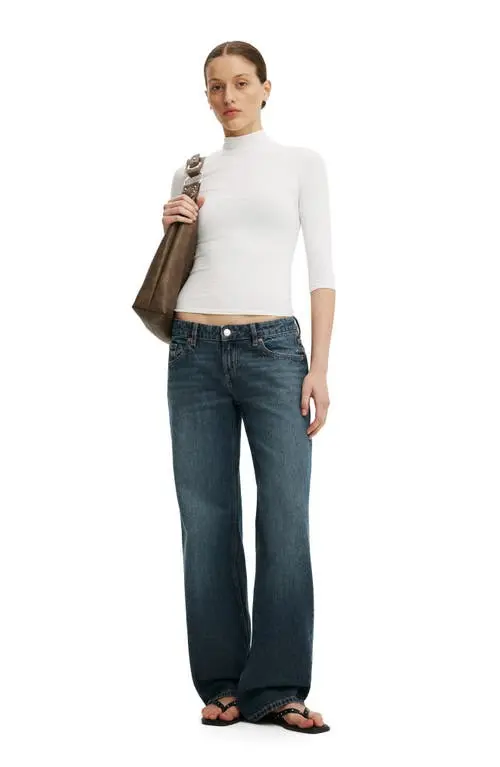 COTTON ON 90s Mock Neck 3/4 Sleeve