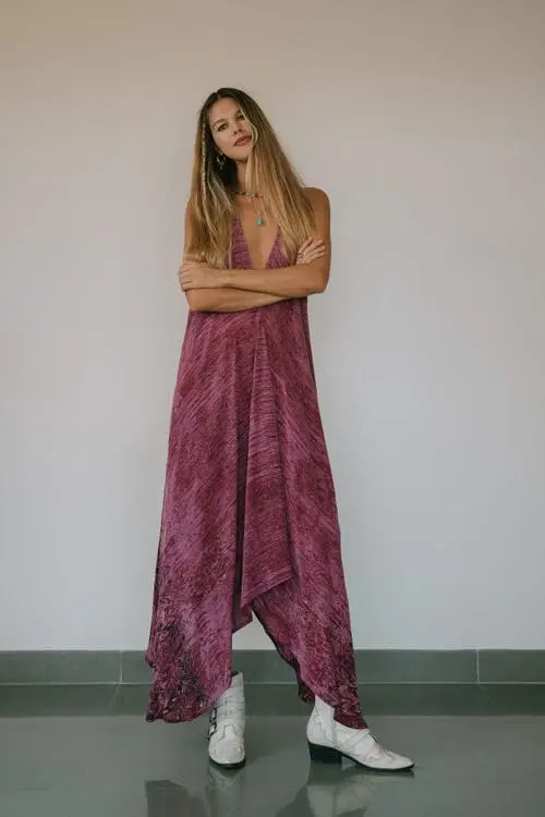 SUN CHILD Classic Silk Dress Jojo