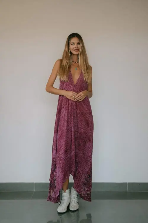 SUN CHILD Classic Silk Dress Jojo