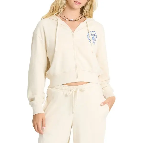 BILLABONG Palm 73 Full Zip Hoodie - White Cap