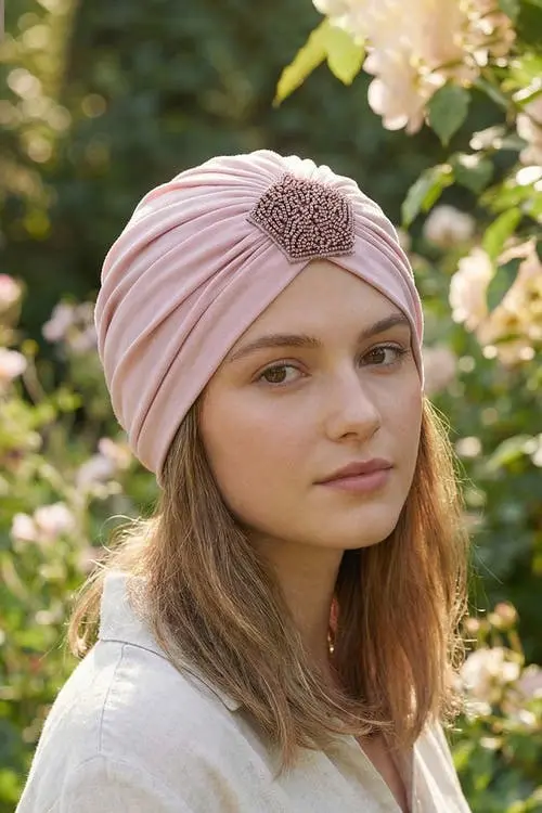 HAIR DRAMA CO. Rose Gold Glimmer Headwrap