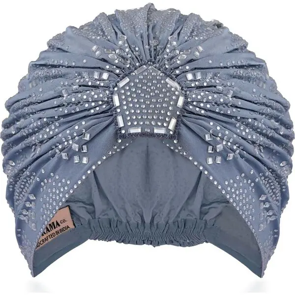 HAIR DRAMA CO Blue Mirage Crystal Headwrap - Silver