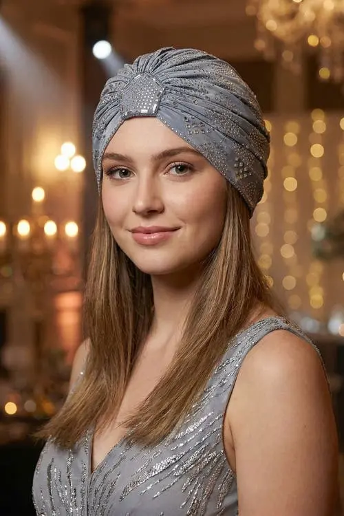 HAIR DRAMA CO. Blue Mirage Crystal Headwrap