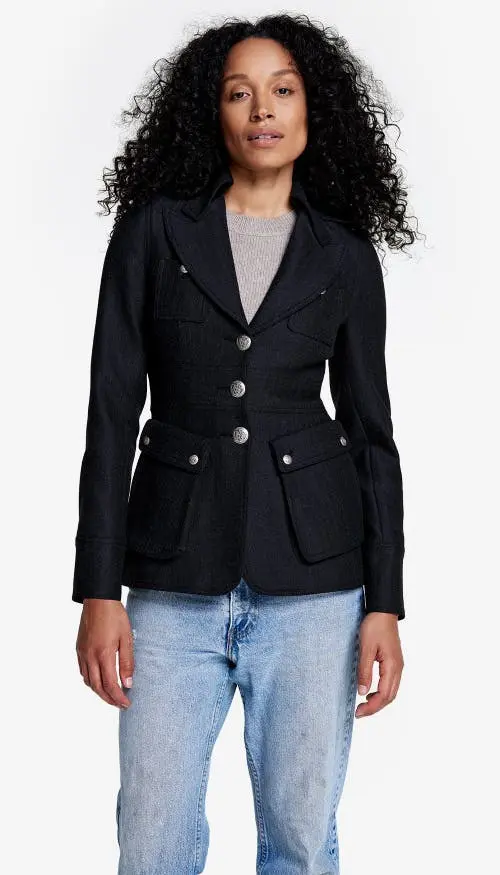 Smythe Officers Jacket - Carbon Herringbone