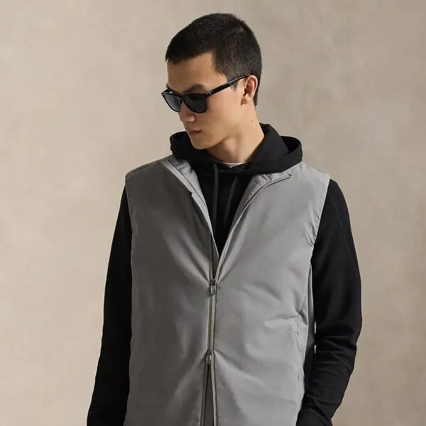 Ralph Lauren Hybrid Mockneck Vest - Peak Grey