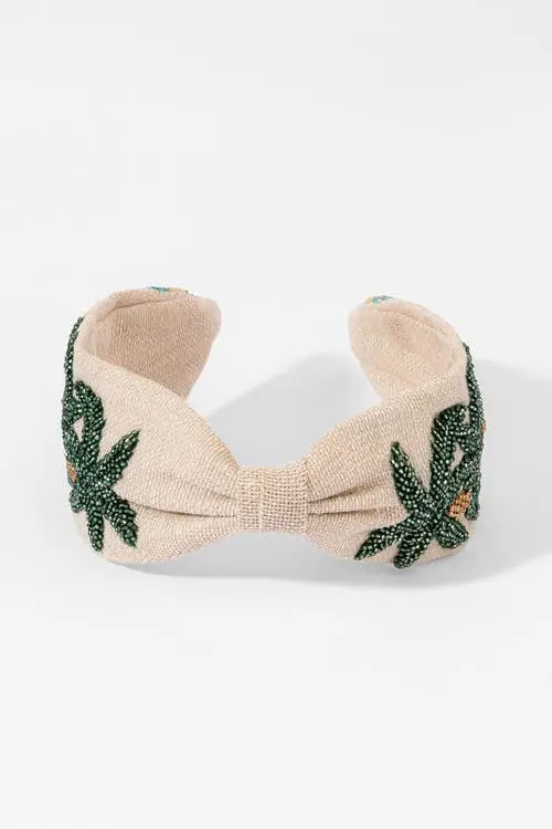 HAIR DRAMA CO Palm Paradise Beaded Headband