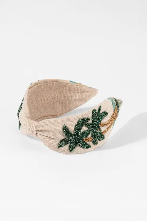 HAIR DRAMA CO Palm Paradise Beaded Headband