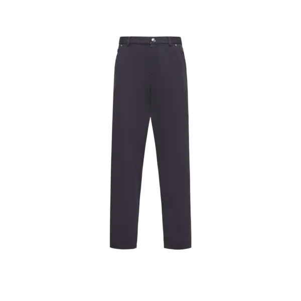 Moncler Cargo Cotton Blend Gabardine Pants - Blue