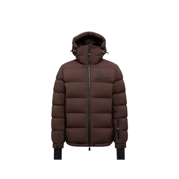 Moncler Isorno Hooded Insulated Ski Jacket - Brown