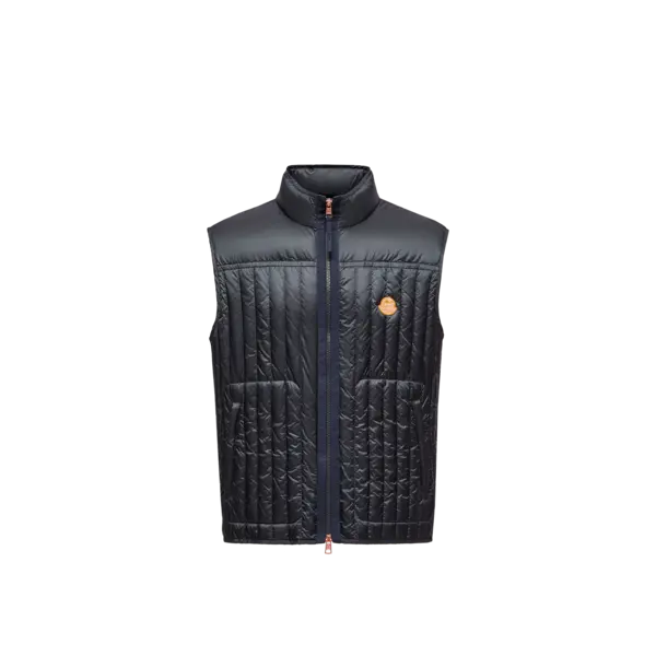 MONCLER X GILGA FARM DESIGNED BY DONALD GLOVER X Gilga Farm Donald Glover Tangerine Down Vest - Blue