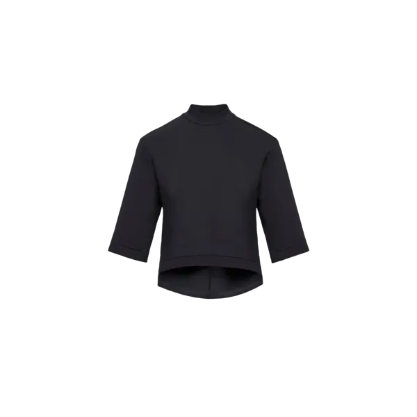 MONCLER X EDWARD ENNINFUL Neoprene High Neck T-shirt - Black