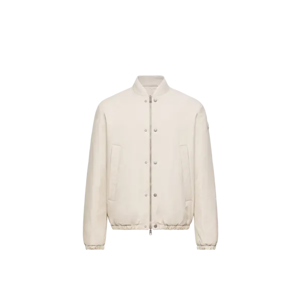 Moncler Tafoni Reversible Down Bomber Jacket - Beige