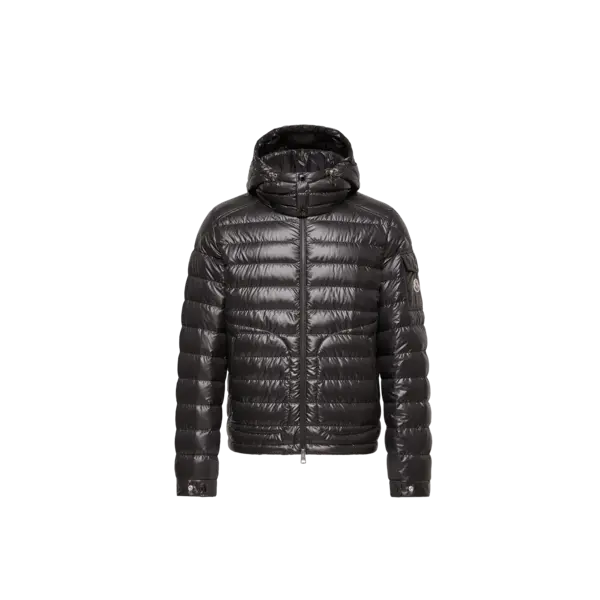 Moncler Lauros Hooded Short Down Jacket - Black