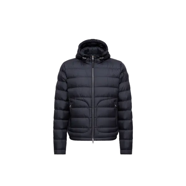 Moncler Sestriere Hooded Short Down Jacket - Blue