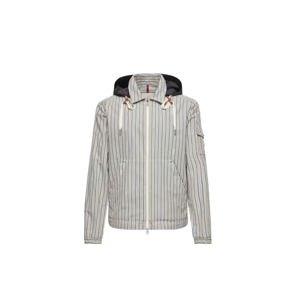 Moncler Havas Striped Poplin Shirt Jacket - Multicolor