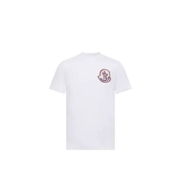 Moncler Logo Cotton T-shirt - White
