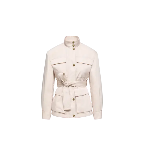 Moncler Maitake Belted Short Jacket - Beige