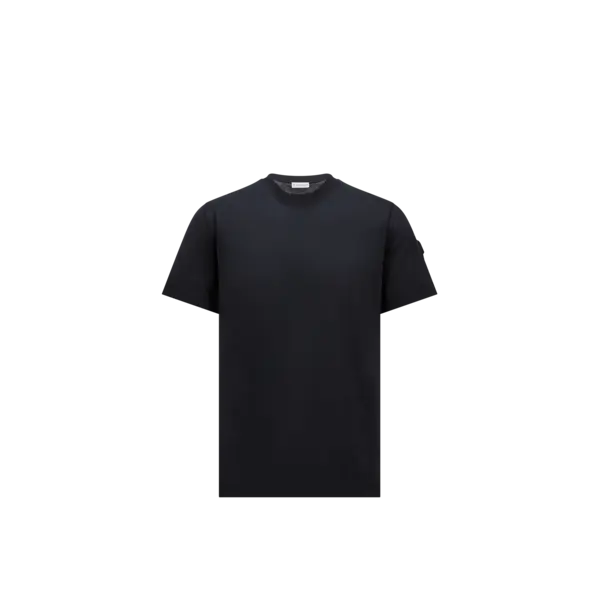 Moncler Silk & Cotton T-shirt - Blue
