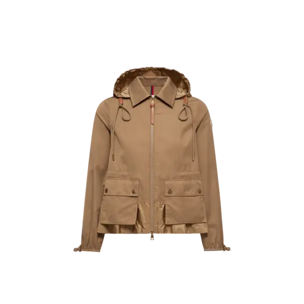 Moncler Adenium Hooded Jacket - Beige