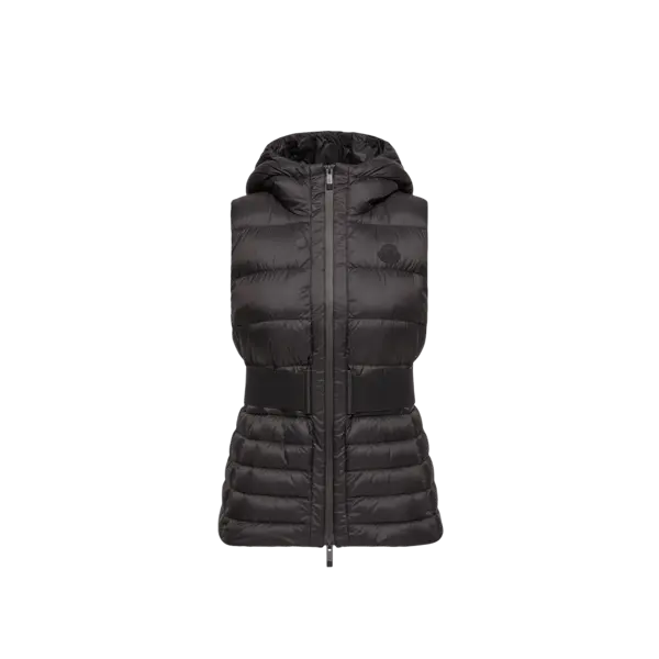 Moncler Melia Hooded Down Vest - Black