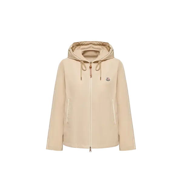 Moncler Sarracenia Hooded Jacket - Beige