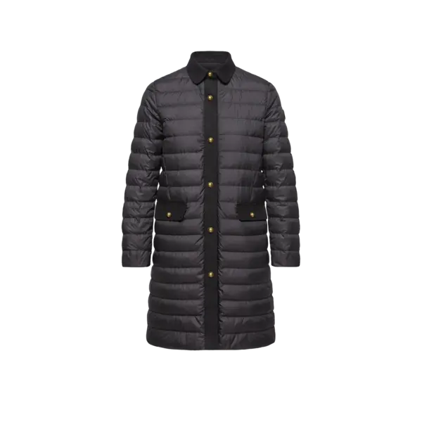 Moncler Jujulong Cotton & Linen-trimmed Down Jacket - Black
