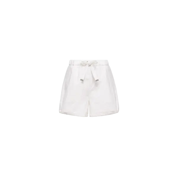 Moncler San Gallo & Cotton Poplin Shorts - White