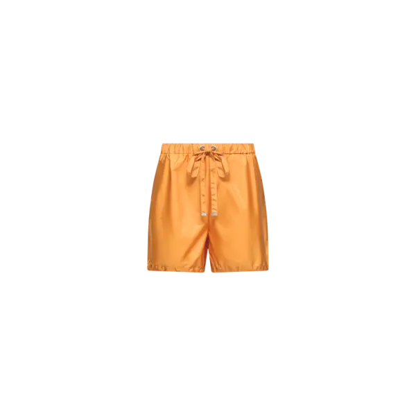 Moncler Logo Patch Taffeta Shorts