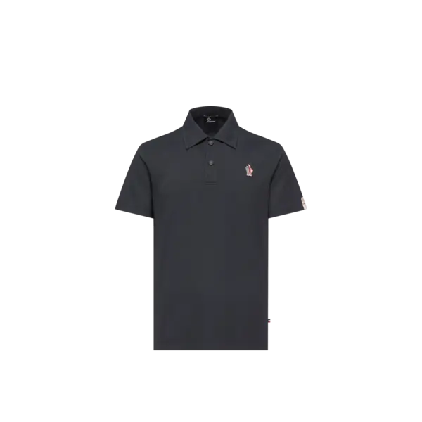 Moncler Logo Patch Polo Shirt - Blue