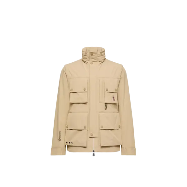 Moncler Lione Hooded 2-in-1 Field Jacket - Beige