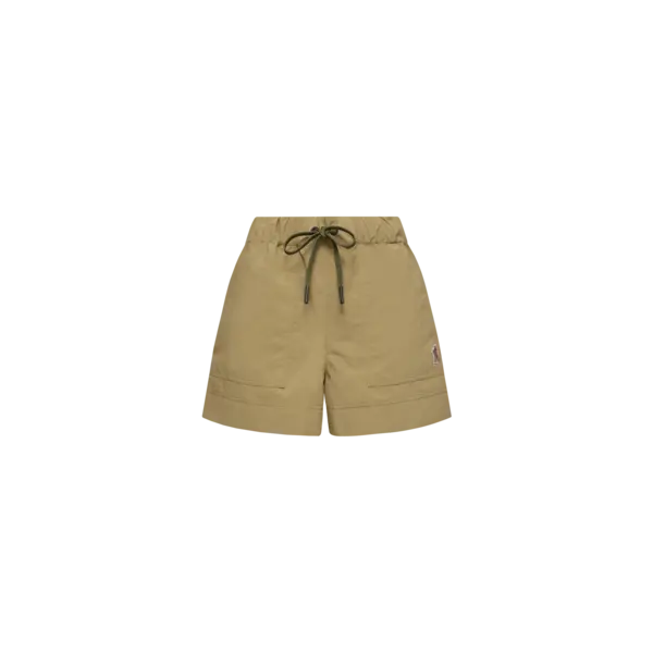 Moncler Technical Froissé Shorts - Green