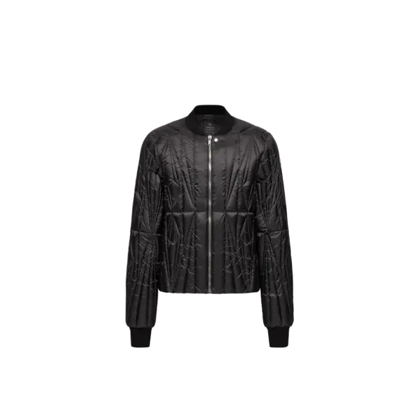 MONCLER + RICK OWENS Geocamo Flight Down Bomber Jacket - Black