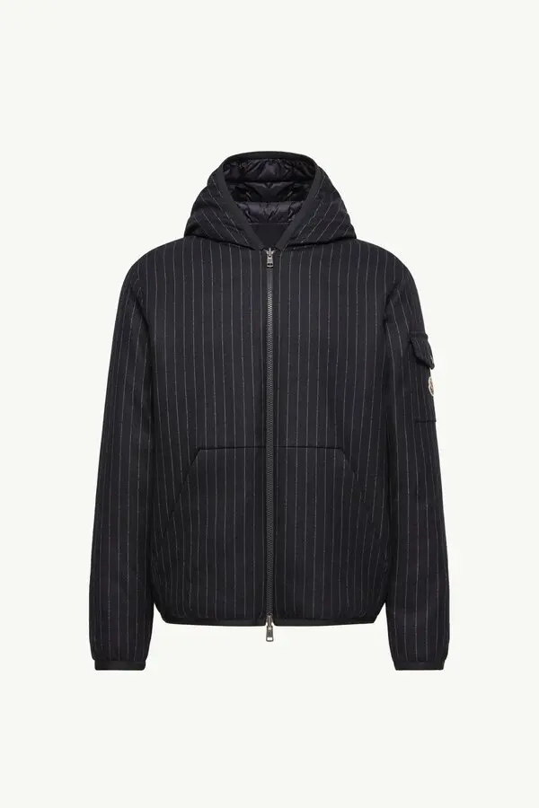 Moncler Ceze Reversible Hooded Short Jacket - Blue