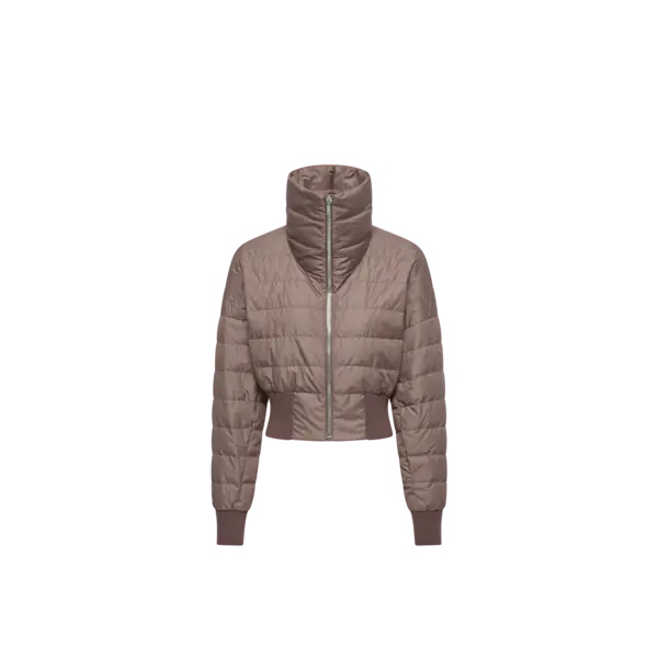 MONCLER + RICK OWENS Cropped Down Jacket - Brown
