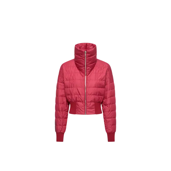 MONCLER + RICK OWENS Cropped Down Jacket - Red