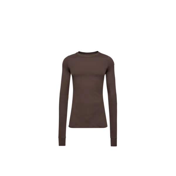 MONCLER + RICK OWENS Girder Long Sleeve Cotton T-shirt - Brown