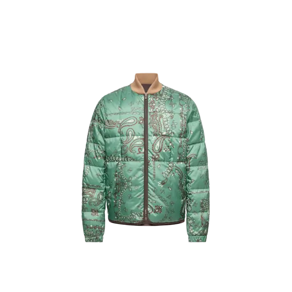 Moncler Chalvron Reversible Down Bomber Jacket - Multicolor