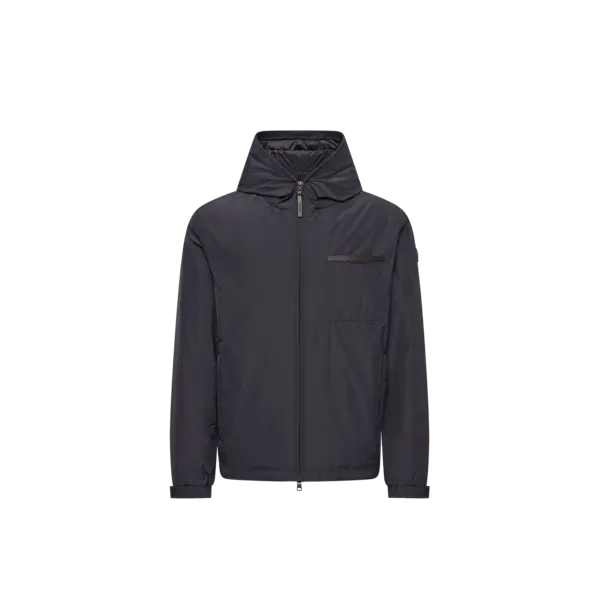 Moncler Austerin Hooded Short Down Jacket - Blue