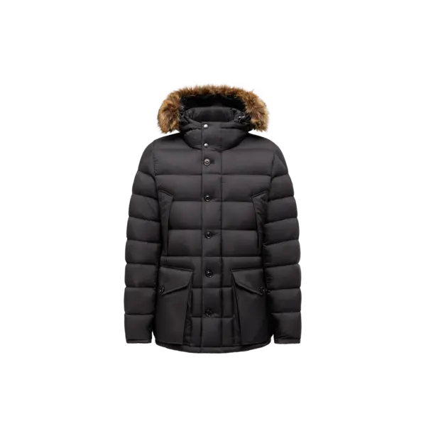 Moncler Clunye Hooded Mid-length Down Jacket - Black