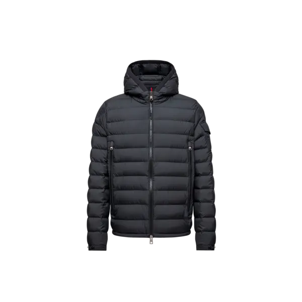 Moncler Galion Hooded Short Down Jacket - Black