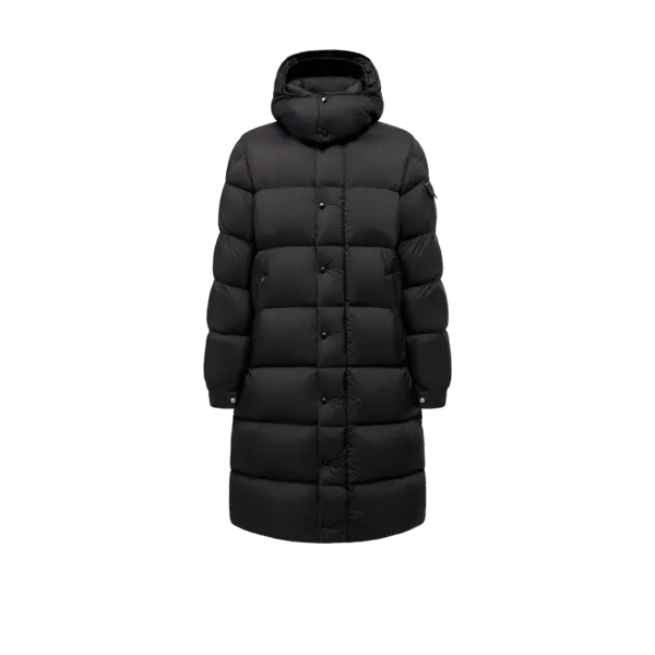 Moncler Hanoverian Hooded Long Down Jacket - Black