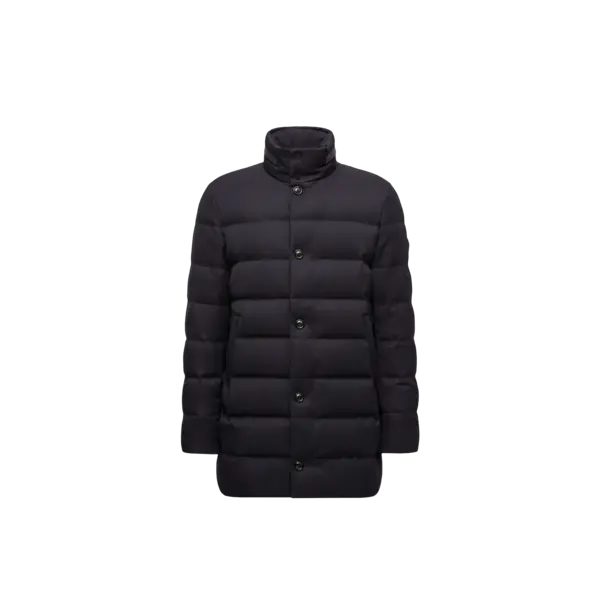 Moncler Vallonpierre Hooded Wool Long Down Jacket