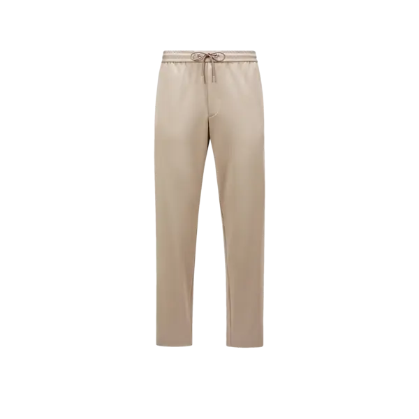 Moncler Logo Jogging Trousers - Beige