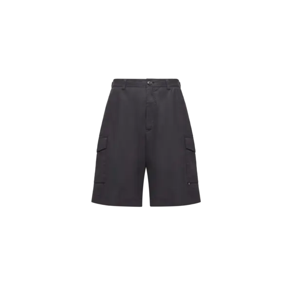 Moncler Gabardine Cargo Shorts - Blue