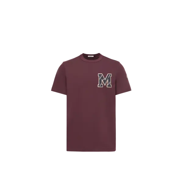 Moncler Cotton Jersey Monogram T-shirt - Red