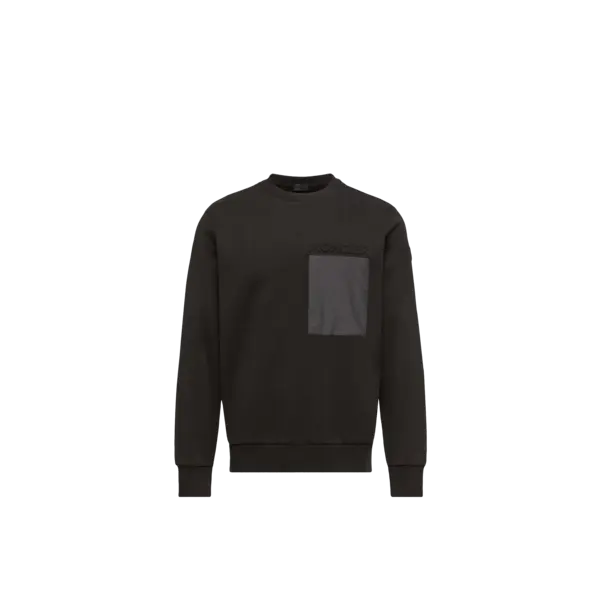 Moncler Cotton Logo Sweatshirt - Black