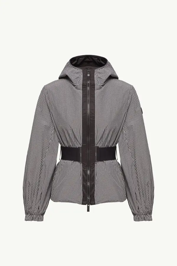 Moncler Rythme Belted Short Jacket - Grey